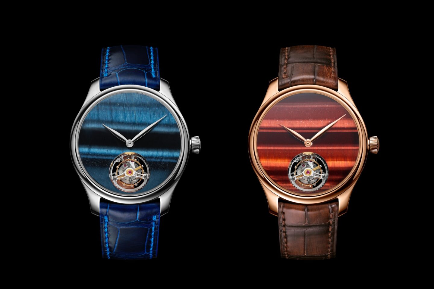 H.Moser & Cie. Endeavour Concept Tourbillon Tiger’s Eye นาฬิกาหินดวงตา ...