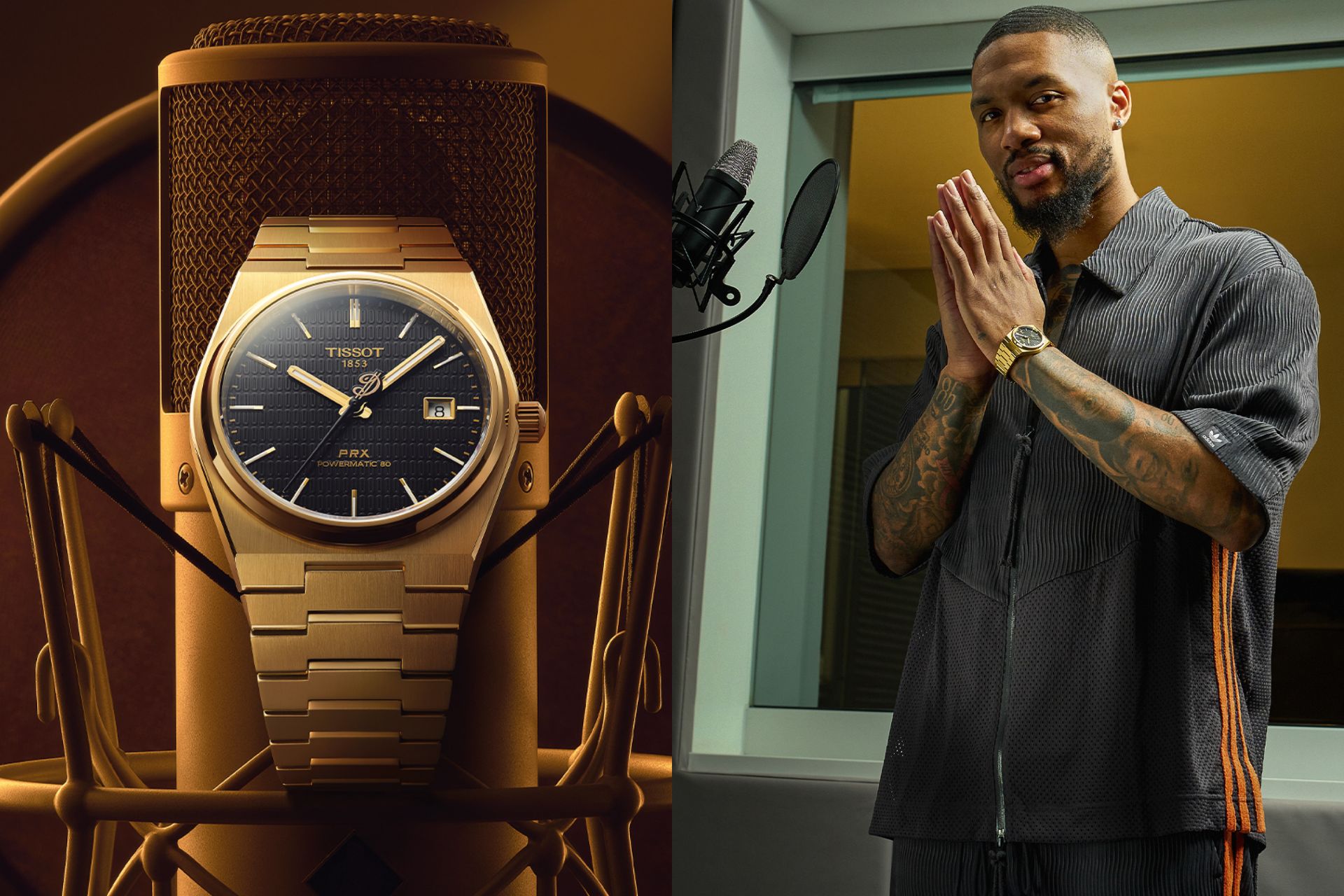 Tissot PRX Powermatic 80 Damian Lillard Special Edition นาฬิการุ่นพิเศษจากความร่วมมือกับศิลปิน ...