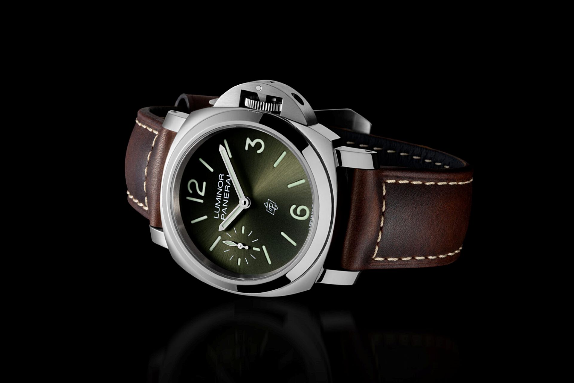 Panerai Luminor Logo 44mm Green Dial Boutique Exclusive PAM01624 แพมโล ...